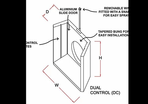 CULVERT END/HEADWALL: 900H. SUITS UP TO 600MM DIA PIPE. SLIDE DOOR INCL ...